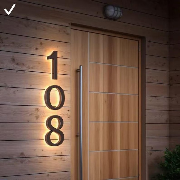 Solar House Numbers - Etsy
