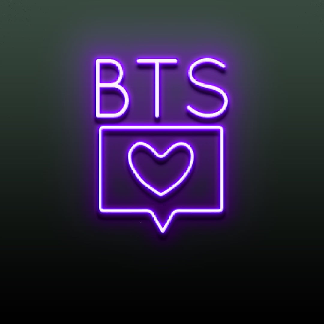 Neon Sign Led BTS Message - BTS LED Neon Light Sign Wall Decor,room and ...
