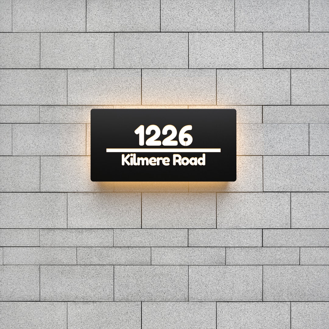 DIY House Sign for Wall Decor.metal House Number Signs,front Door ...