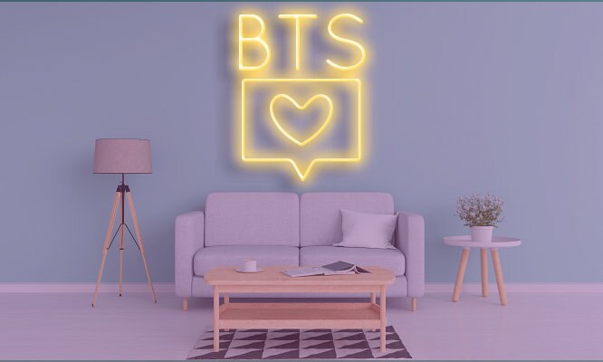 Neon Sign Led BTS Message - BTS LED Neon Light Sign Wall Decor,room and ...