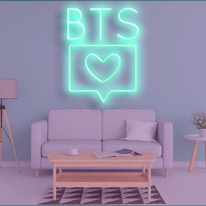 Neon Sign Led BTS Message - BTS LED Neon Light Sign Wall Decor,room and ...