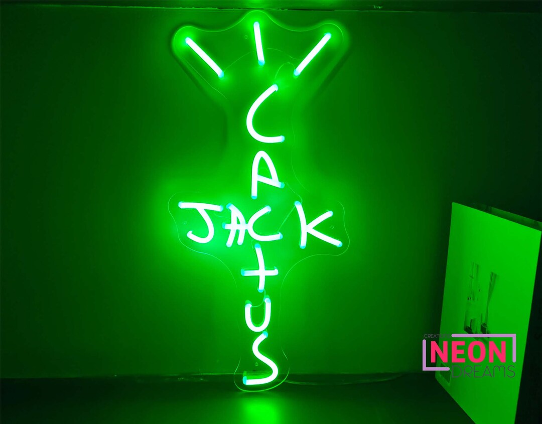 Jack Cactus Neon Sign - LED Neon Light Signs for Parties and Events ...