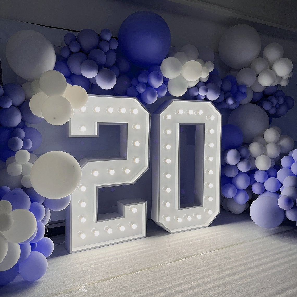 Marquee Number 0-9 Sign,3ft/4ft Large Marquee Number Lights, Giant ...