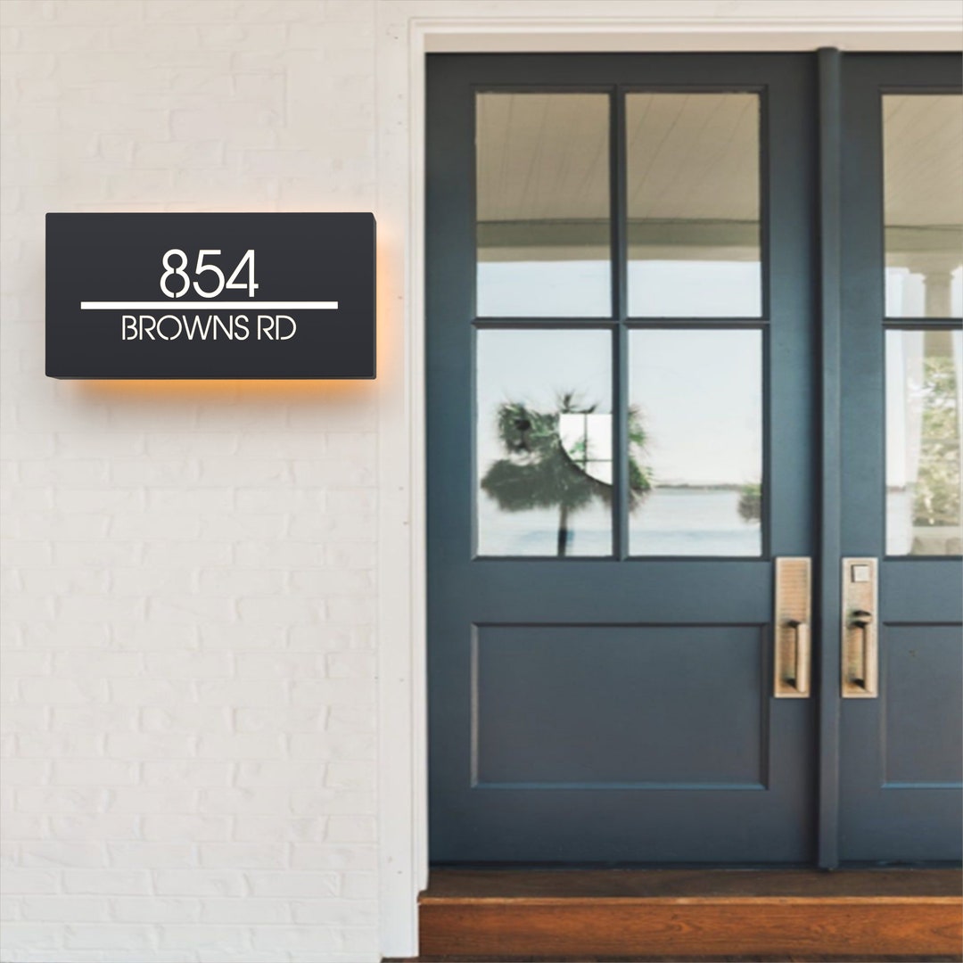 Customized House Number Signs,metal Led Light Address ,house Number ...