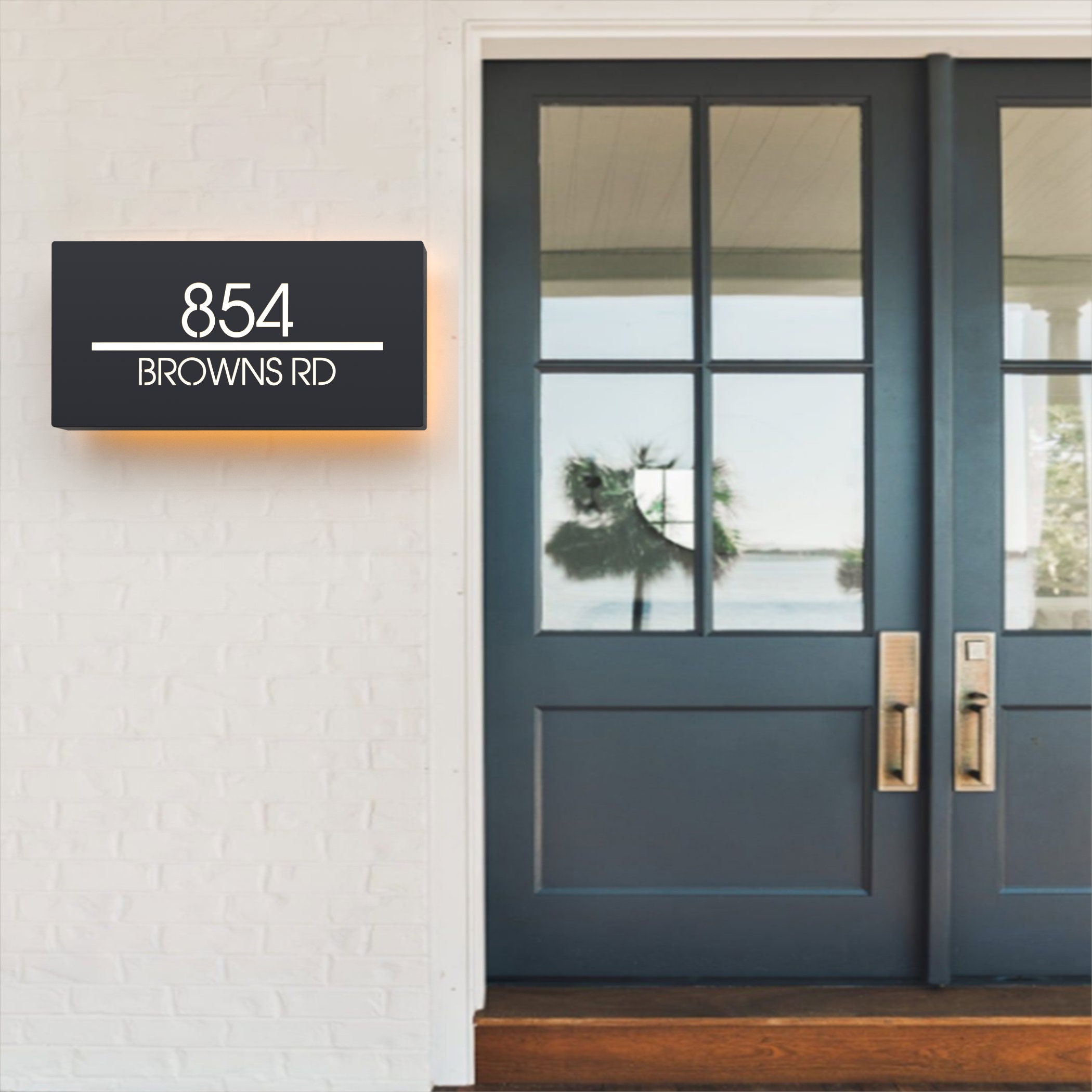 Customized House Number Signs,metal Led Light Address ,house Number ...