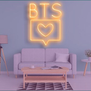 Neon Sign Led BTS Message - BTS LED Neon Light Sign Wall Decor,room and ...