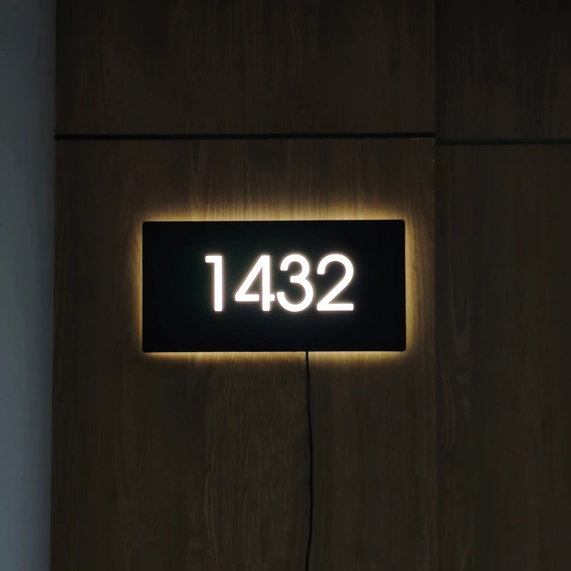 Custom LED House Number Sign for Home,office,hotel,light Address Sign ...