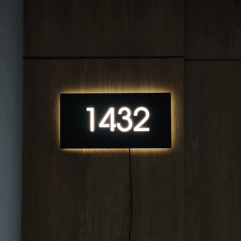 Light up Address Numbers - Etsy