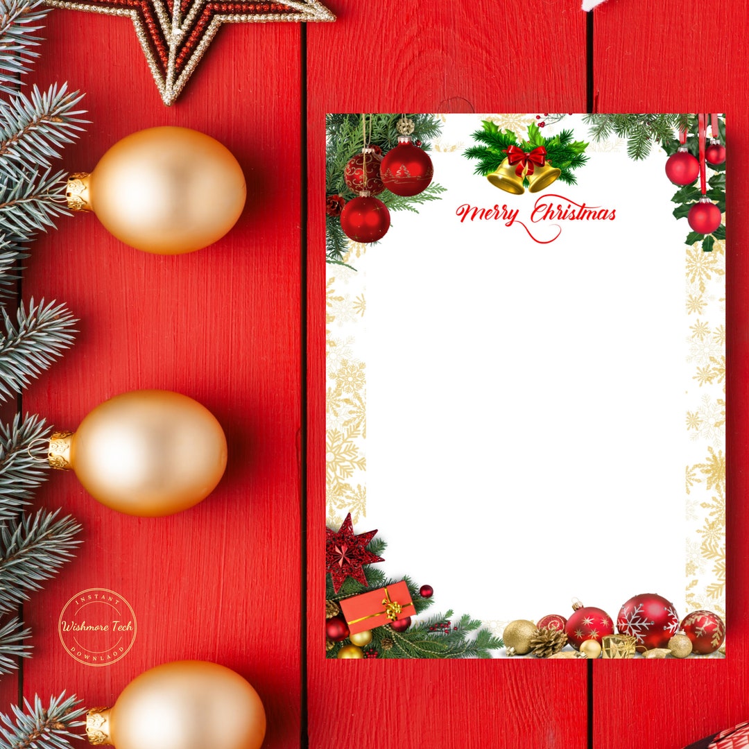Christmas Letter Template | INSTANT DOWNLOAD | No Editing Required ...