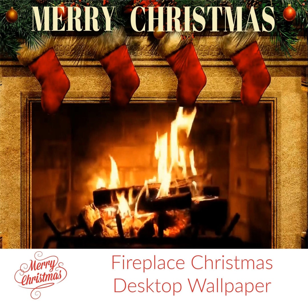 Christmas Fireplace Desktop Wallpaper Live Christmas Wallpaper ...