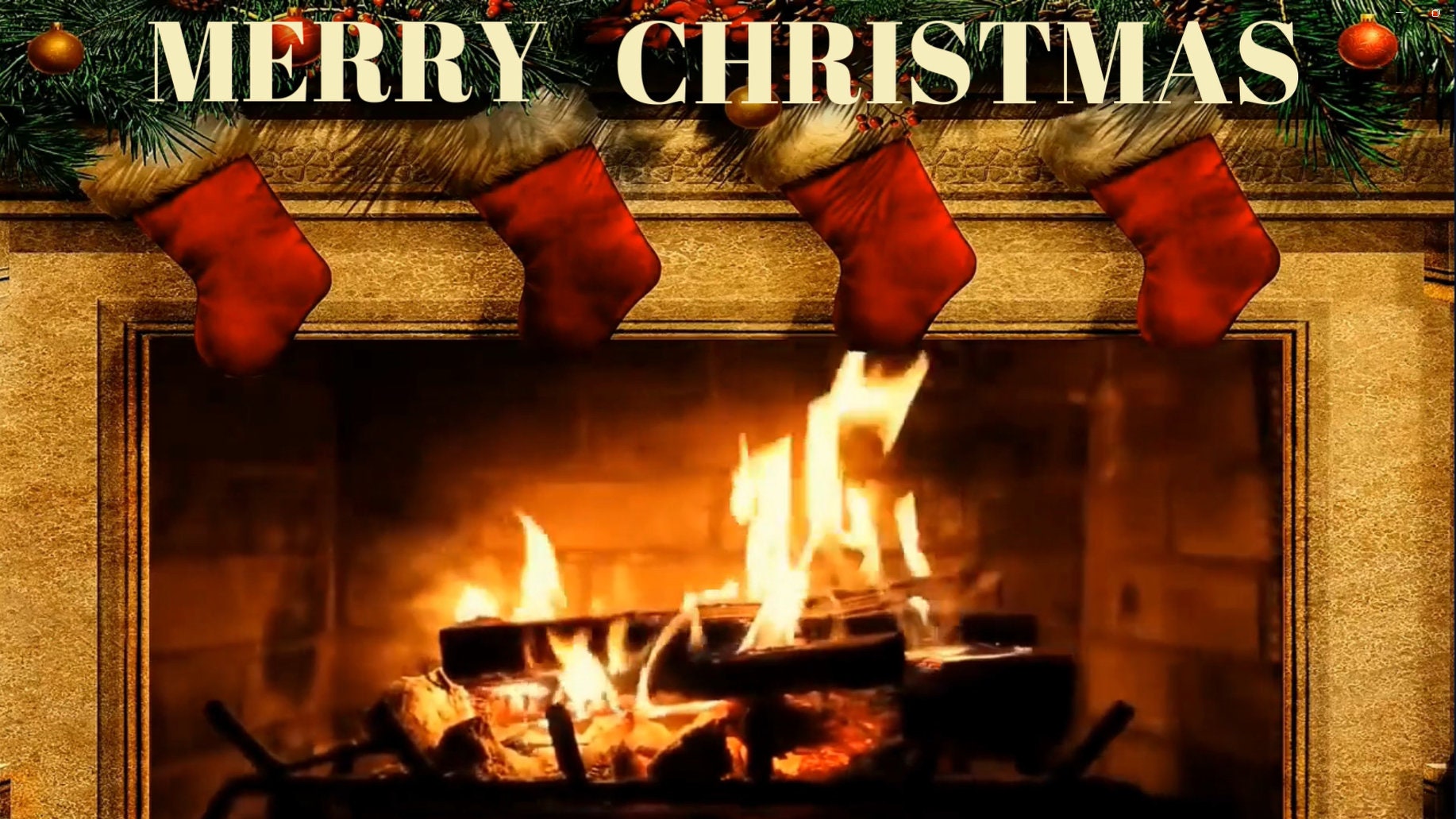Christmas Fireplace Desktop Wallpaper Live Christmas Wallpaper ...