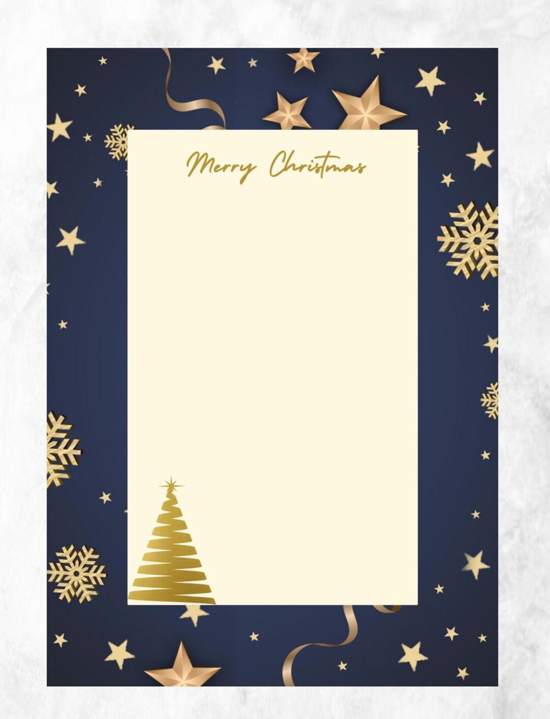 Christmas Letter Template INSTANT DOWNLOAD Beautiful Designs No Editing ...