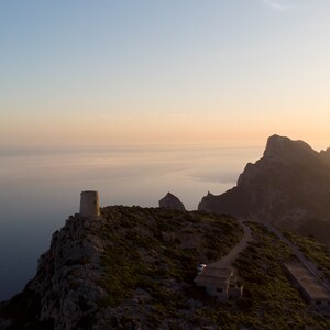 Digital Print - Albercutx Watchtower Mallorca, Spain at Sunrise. Home ...