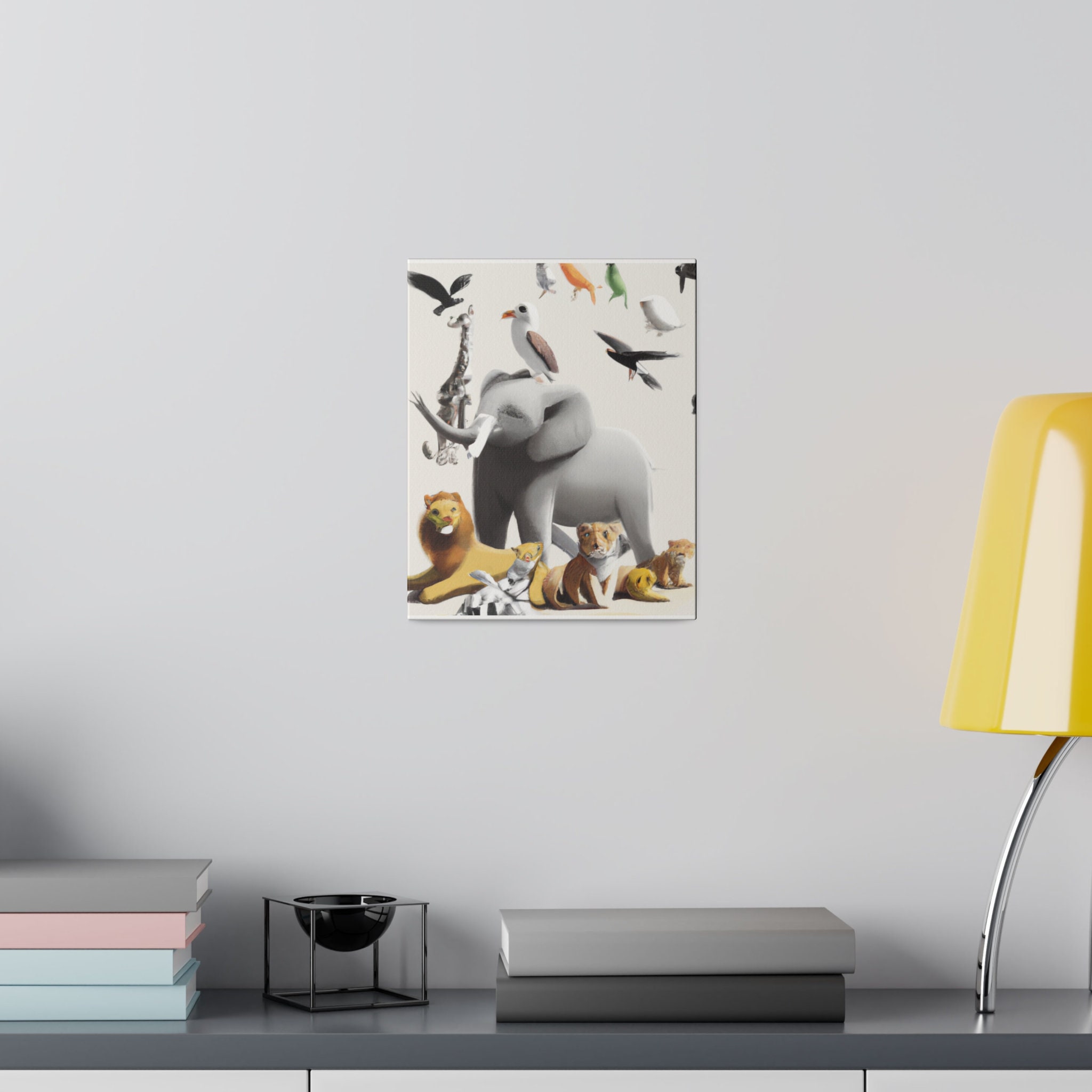 Gleepy the Girafalump Canvas - Etsy