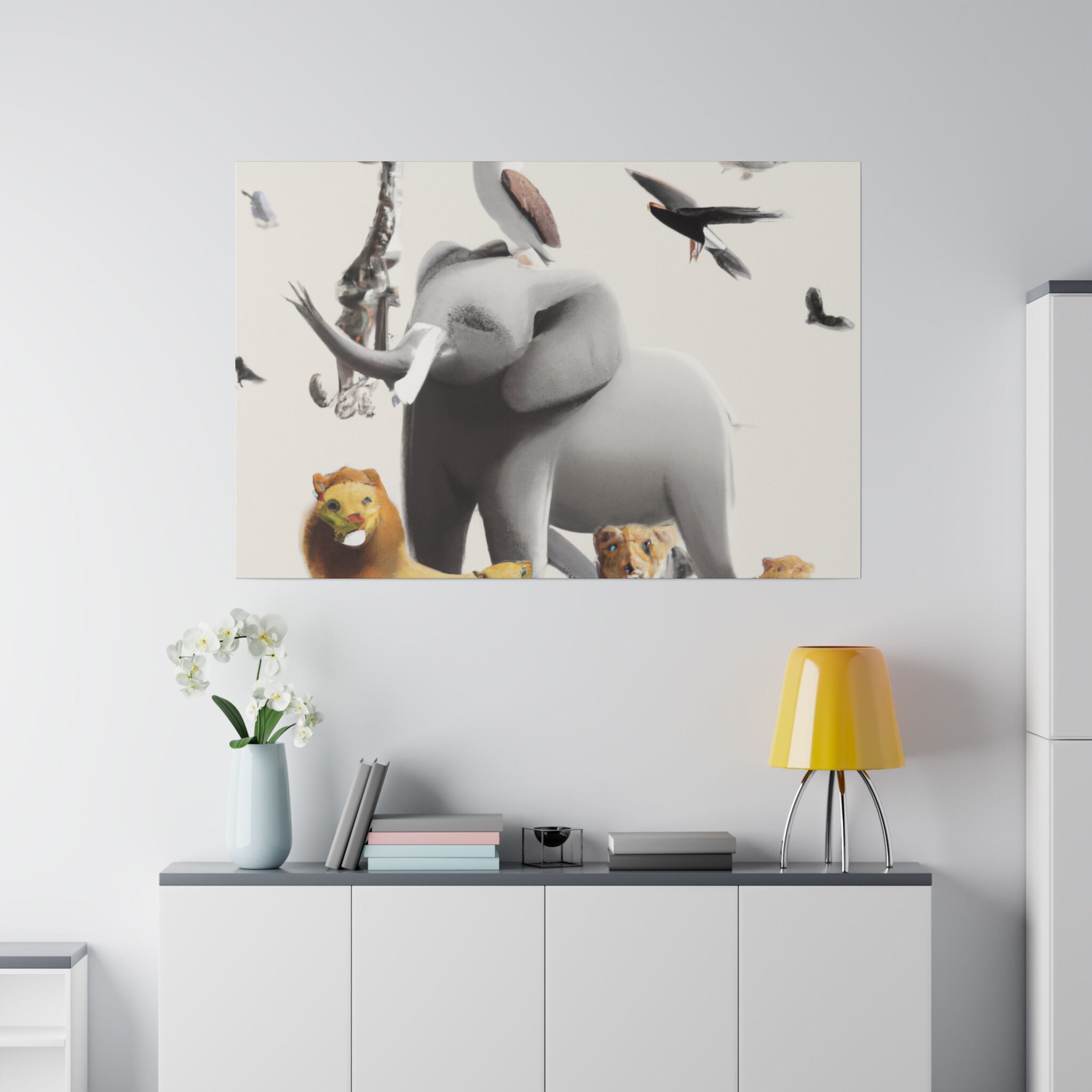 Gleepy the Girafalump Canvas - Etsy