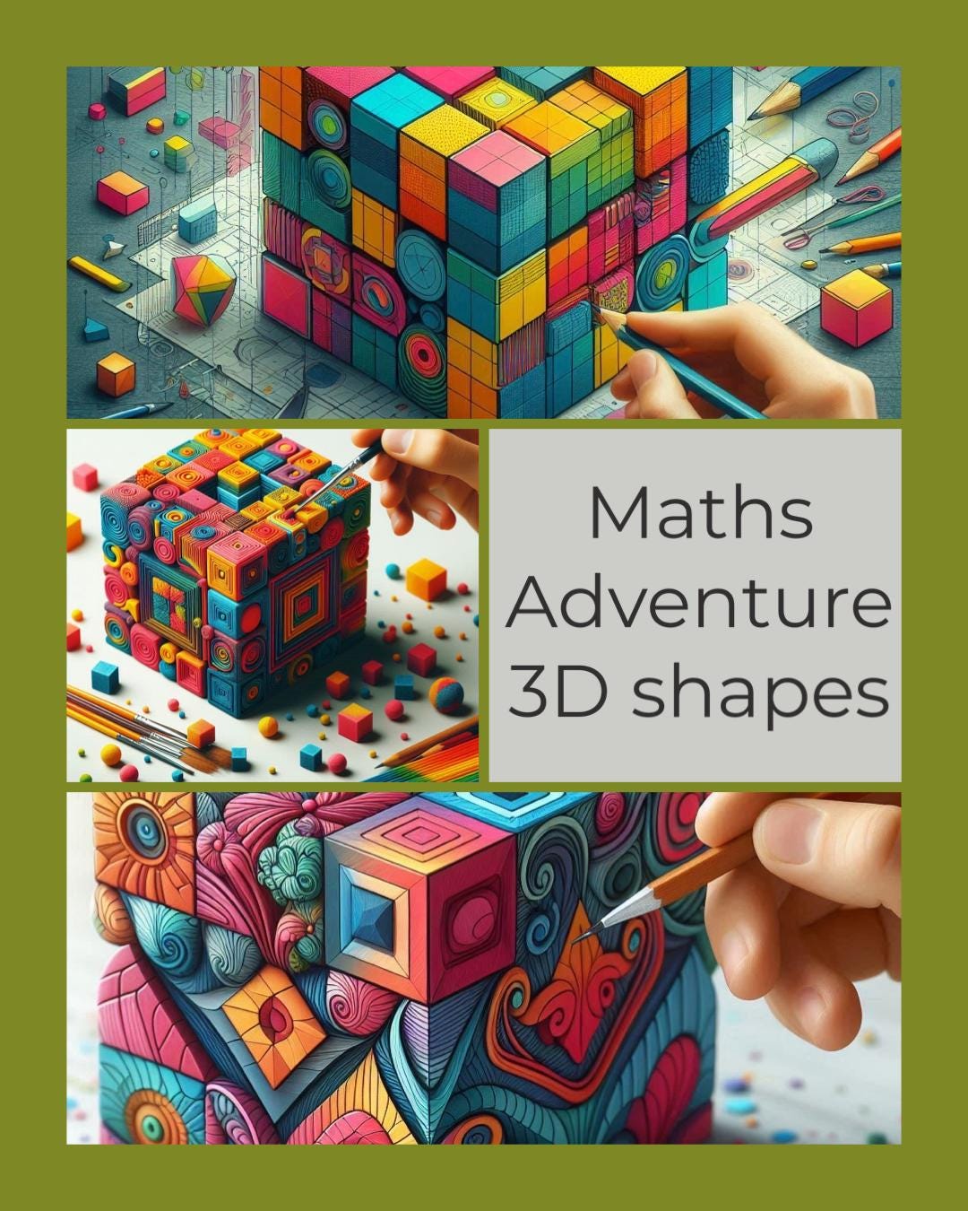 Maths Adventure 3D and 2D Shapes - Etsy