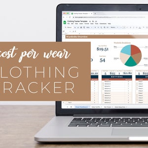 Clothing Inventory Spreadsheet Printable - Etsy