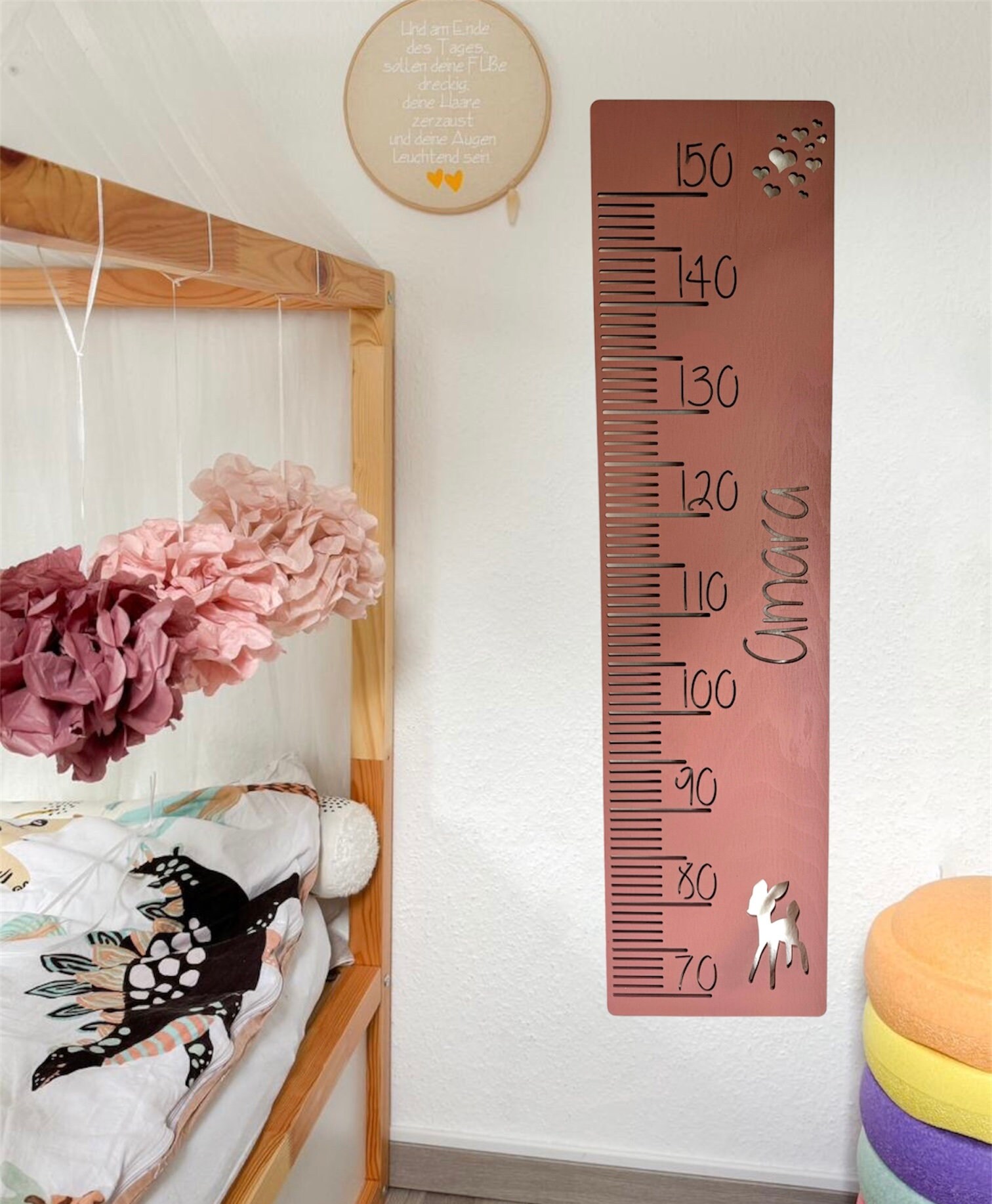 Personalized Height Chart for Children / Model "deer" / Choose From 25 ...
