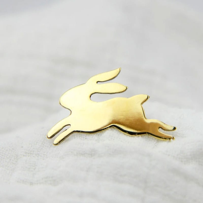 Rabbit Pin - Etsy