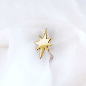 Starburst Brooch, Star Pin, Zodiac Brooch, Magic Lapel Pin, Astrology ...