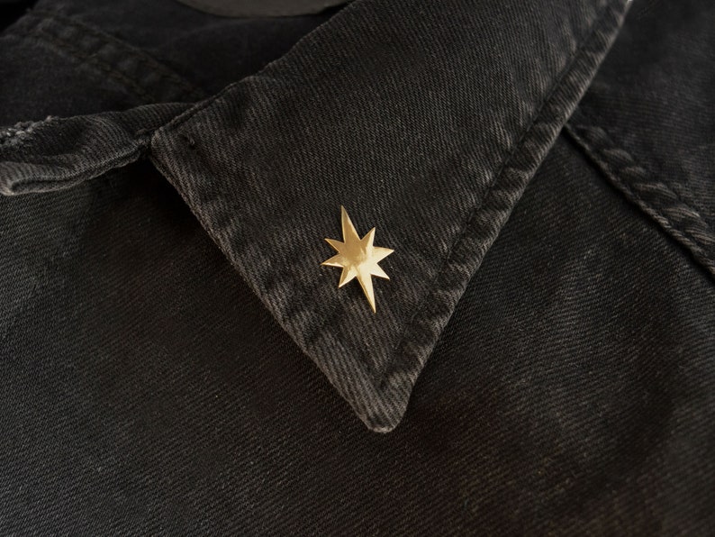Starburst Brooch, Star Pin, Zodiac Brooch, Magic Lapel Pin, Astrology ...