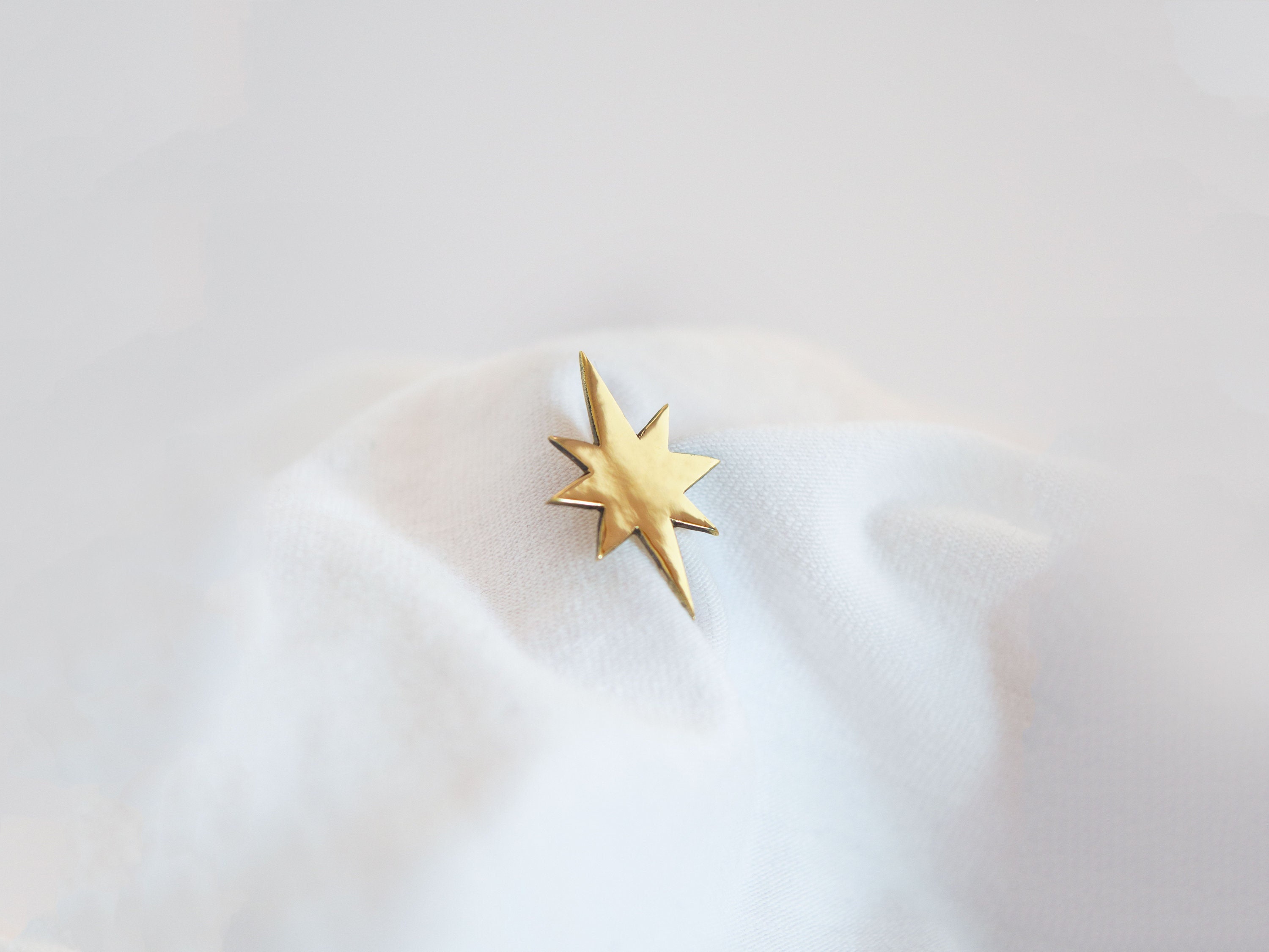 Handmade Brass Starburst Brooch, Astrology Pin - Etsy