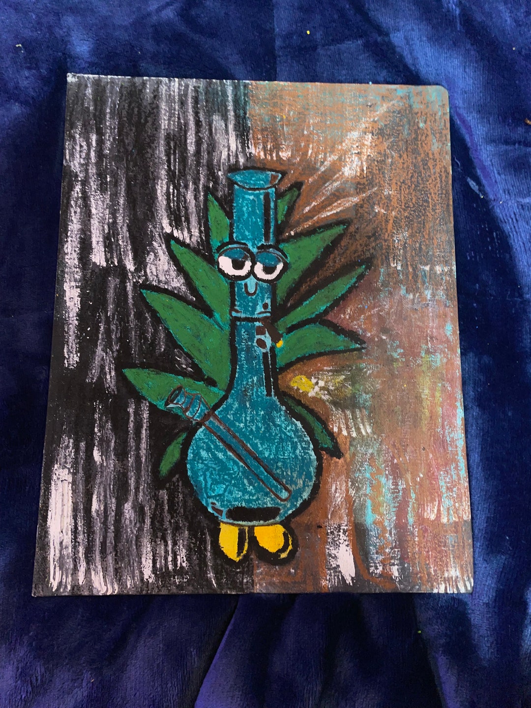 11x14 Limited Edition My Bud the Bong Painting - Etsy