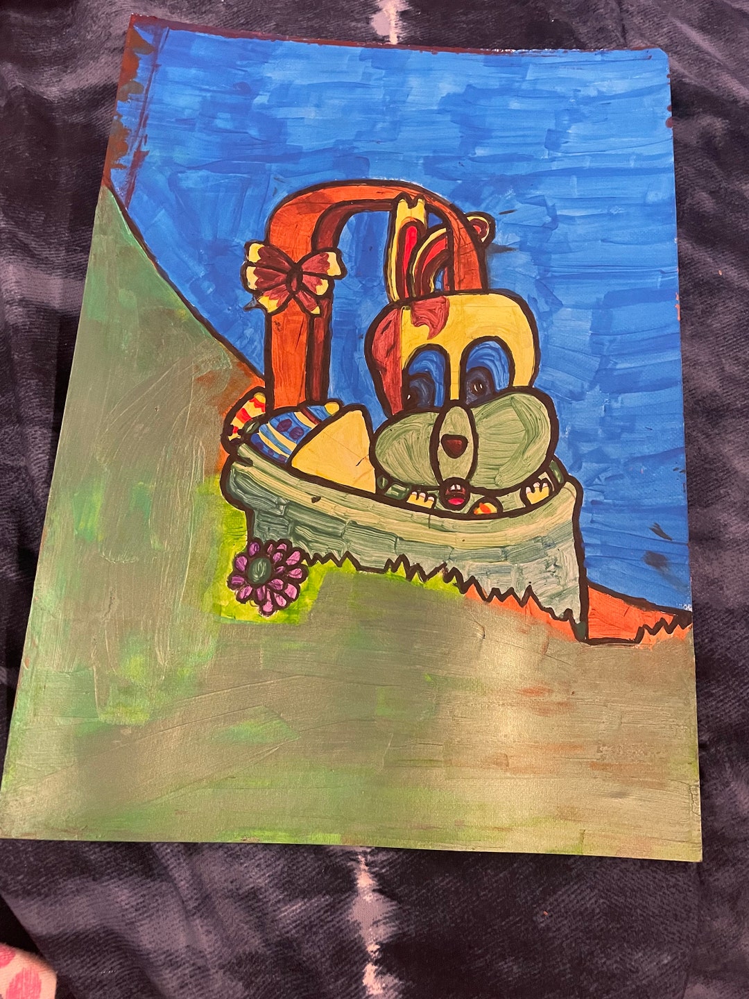 Trippy Easter Bunny - Etsy