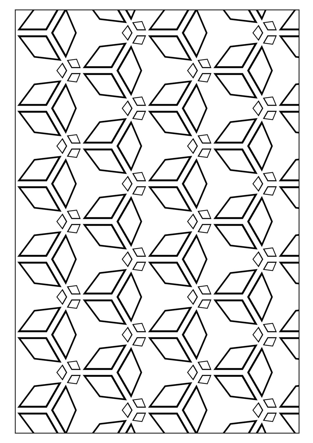 Set of 34 Printable Coloring Pages With Geometric Designs, Kids and ...