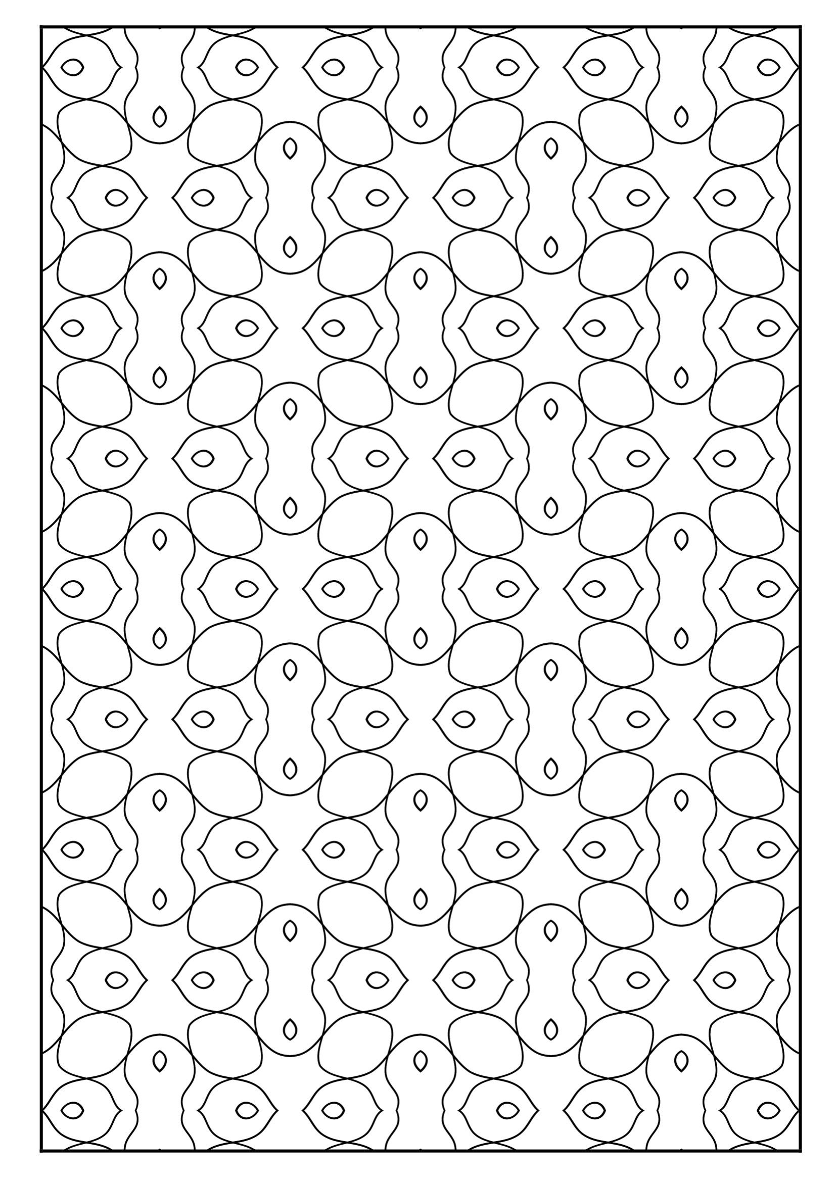Complex Geometric Coloring Pages