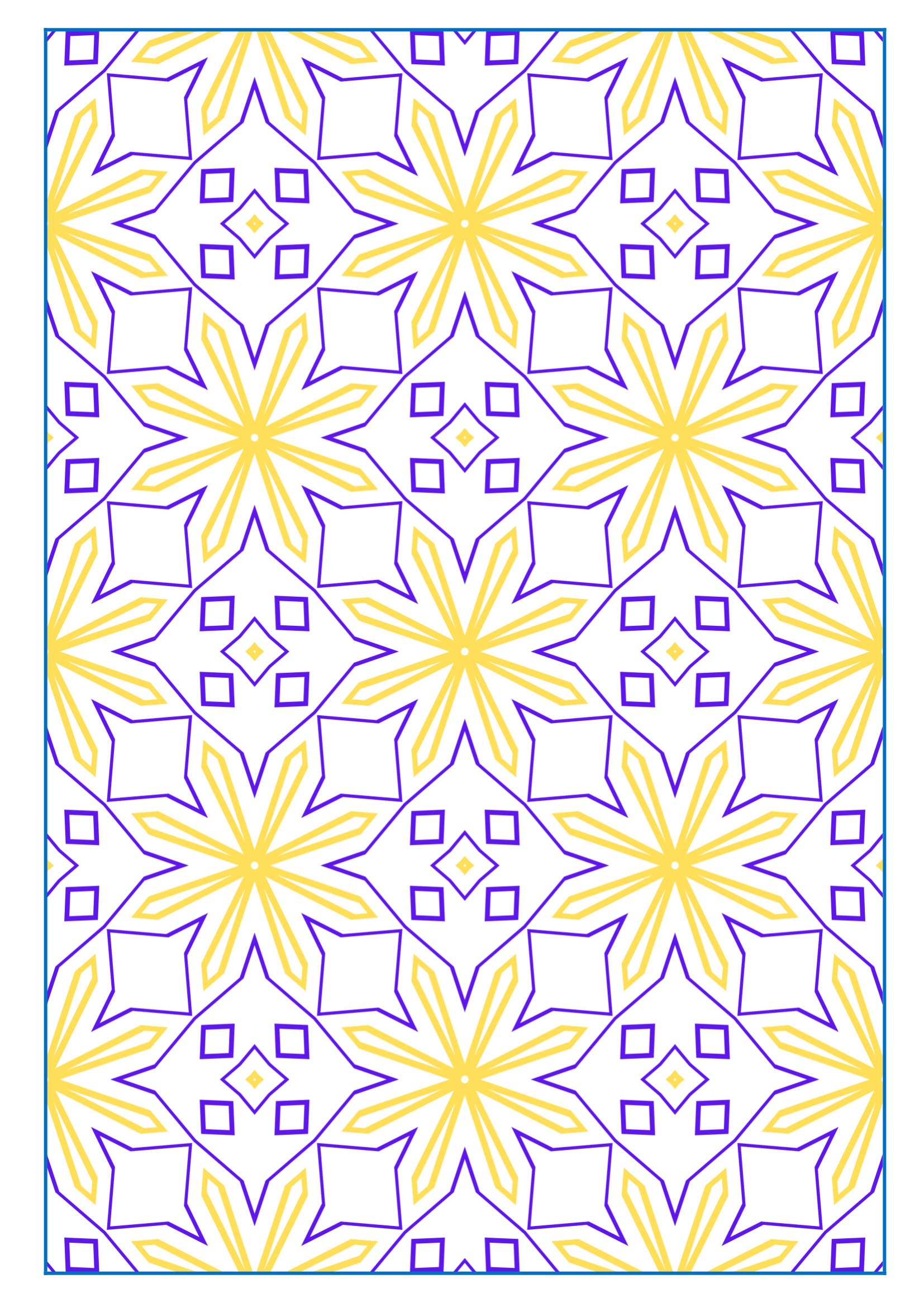 34 Printable Coloring Pages colored Outline With Geometric Designs ...