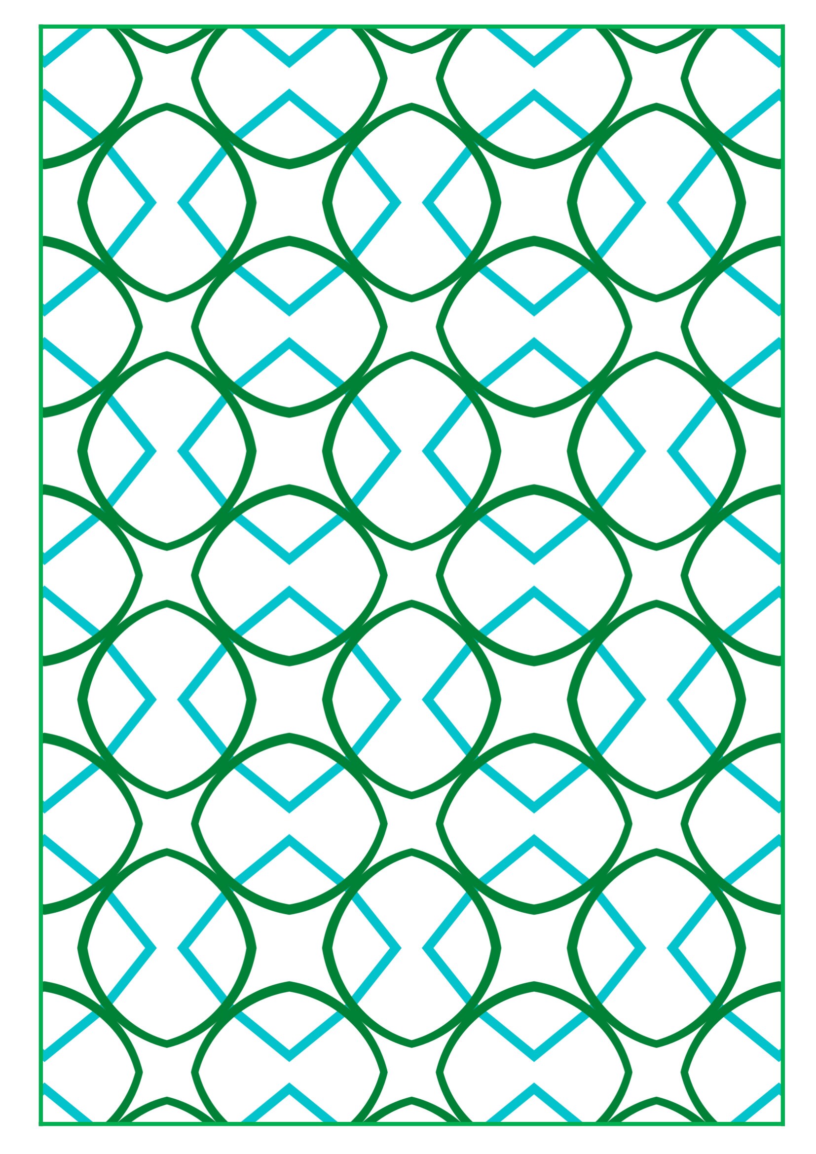 34 Printable Coloring Pages colored Outline With Geometric Designs ...