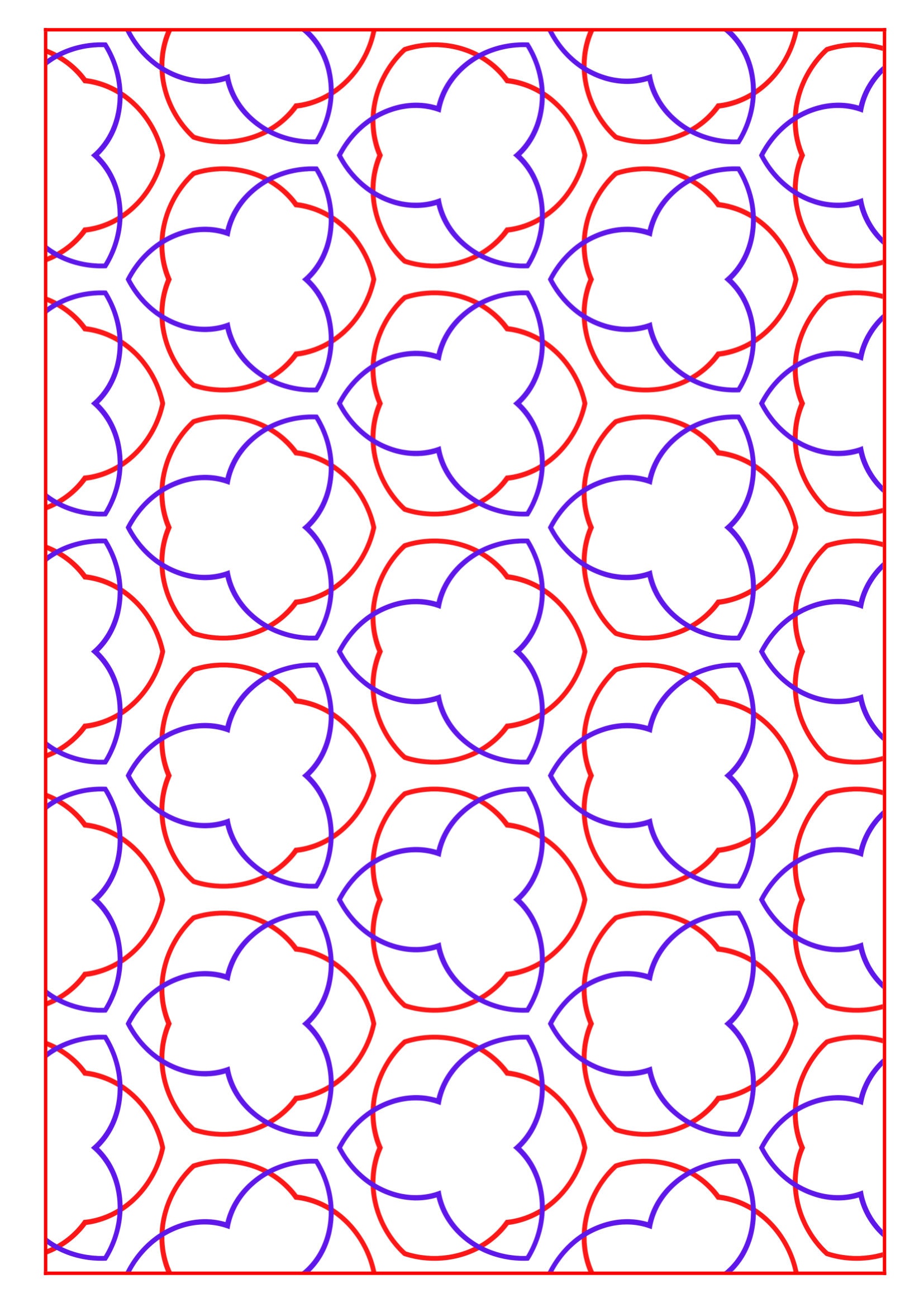 34 Printable Coloring Pages colored Outline With Geometric Designs ...