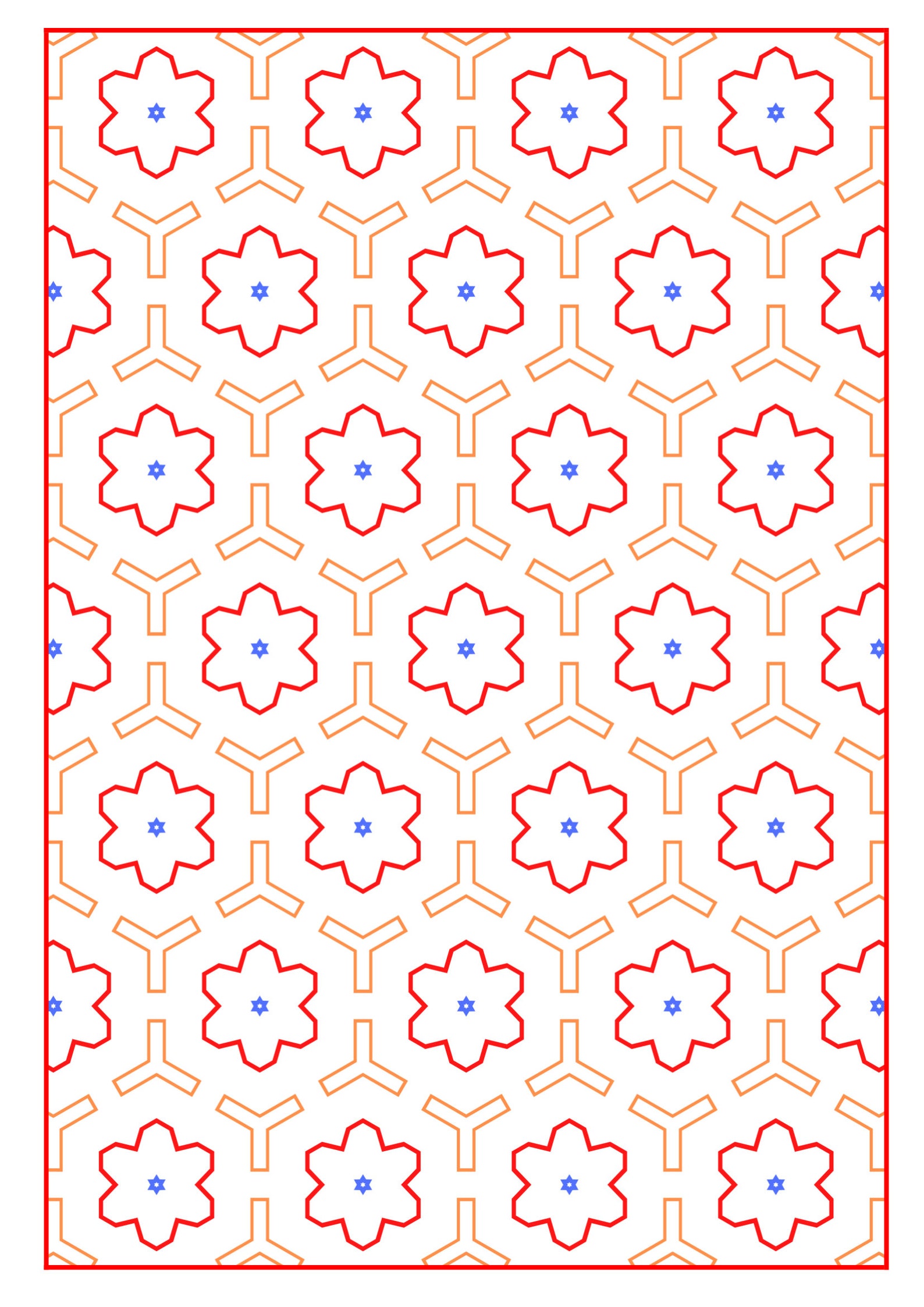 40 Printable Geometric Coloring Pages colored Outline, Kids and Adults ...