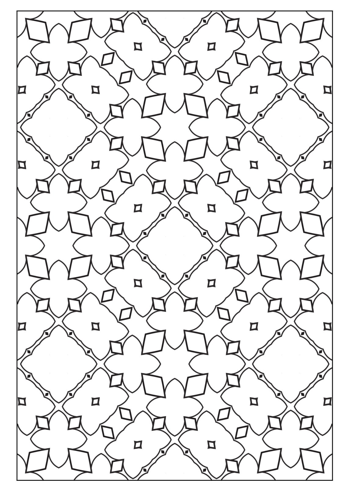 Set of 33 Printable Coloring Pages With Geometric Designs - Etsy