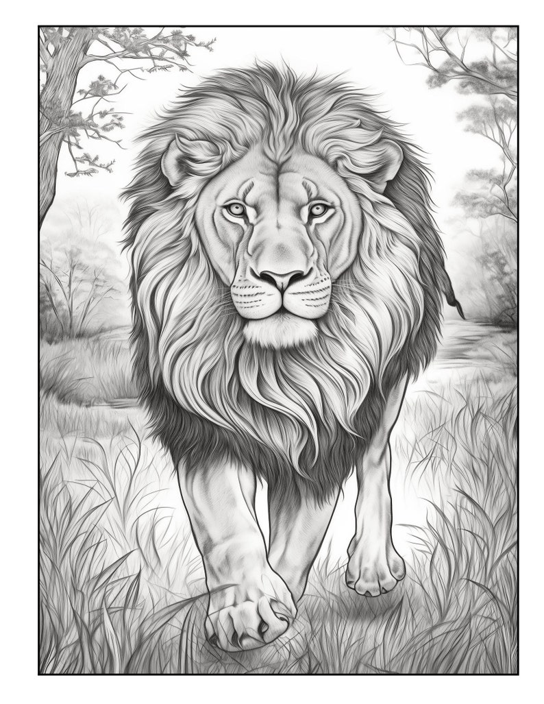 40 Printable Grayscale Coloring Pages for Kids and Adults With African ...