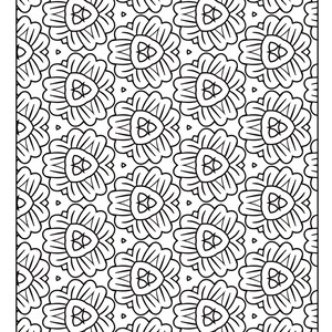 Set of 33 Printable Coloring Pages With Geometric Designs, Kids and ...