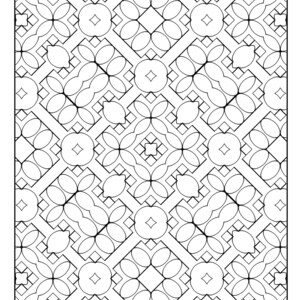 Set of 33 Printable Coloring Pages With Geometric Designs, Kids and ...