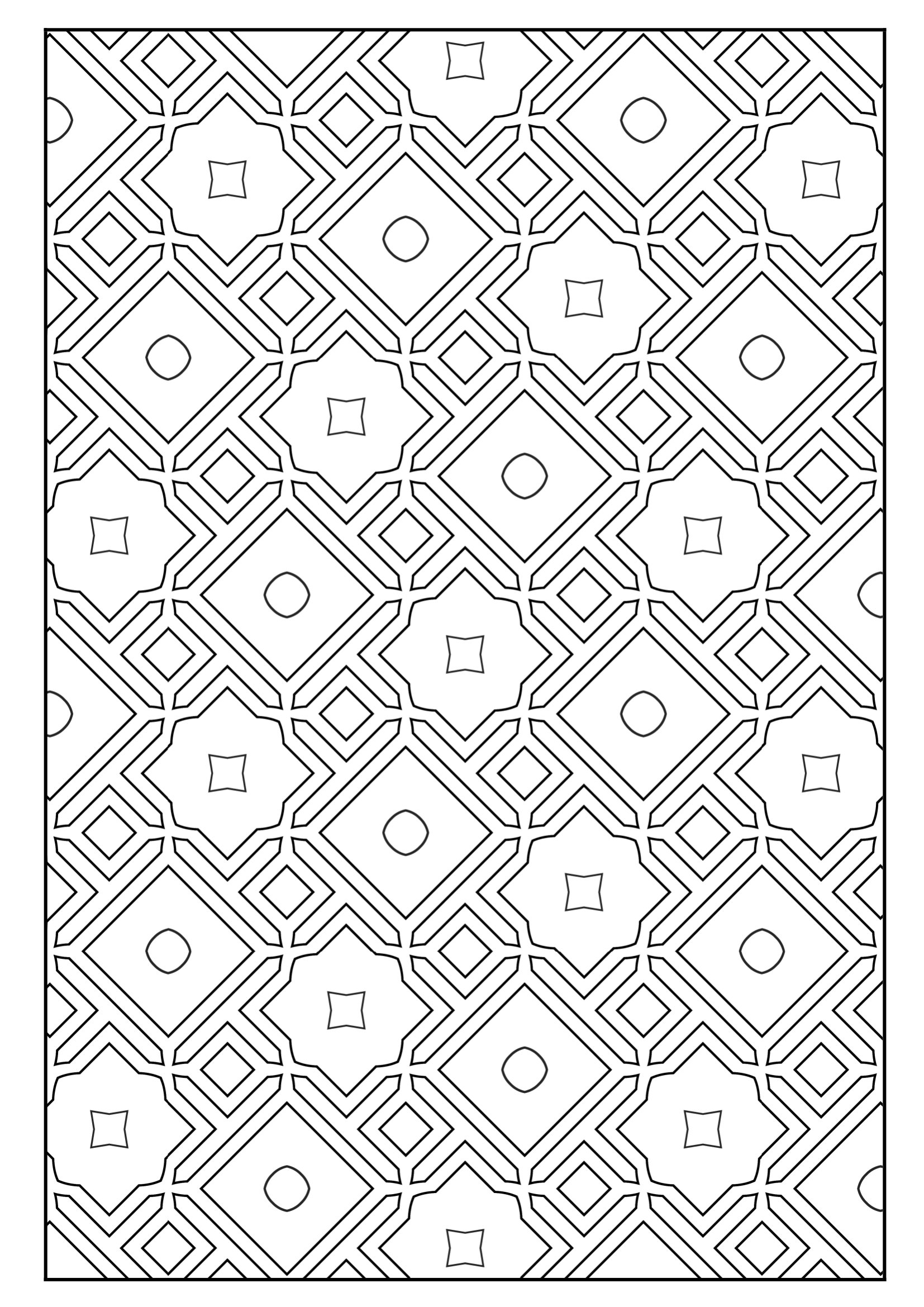 Printable Coloring Pages Geometric Shapes [2025]