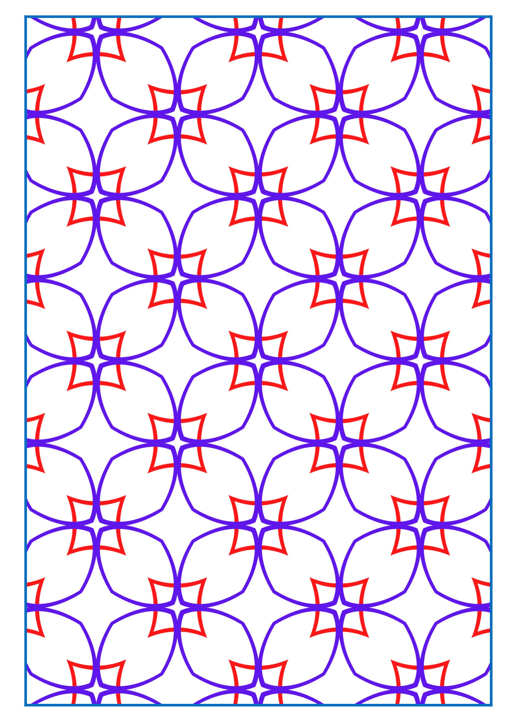 34 Printable Coloring Pages colored Outline With Geometric Designs ...