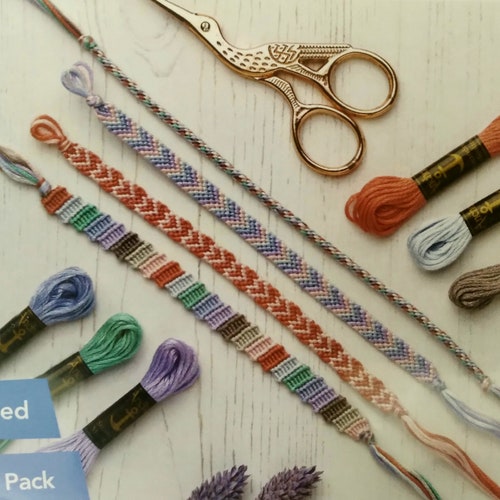 DIY Friendship Bracelet Kit Make Your Own Jewellery Pastel - Etsy