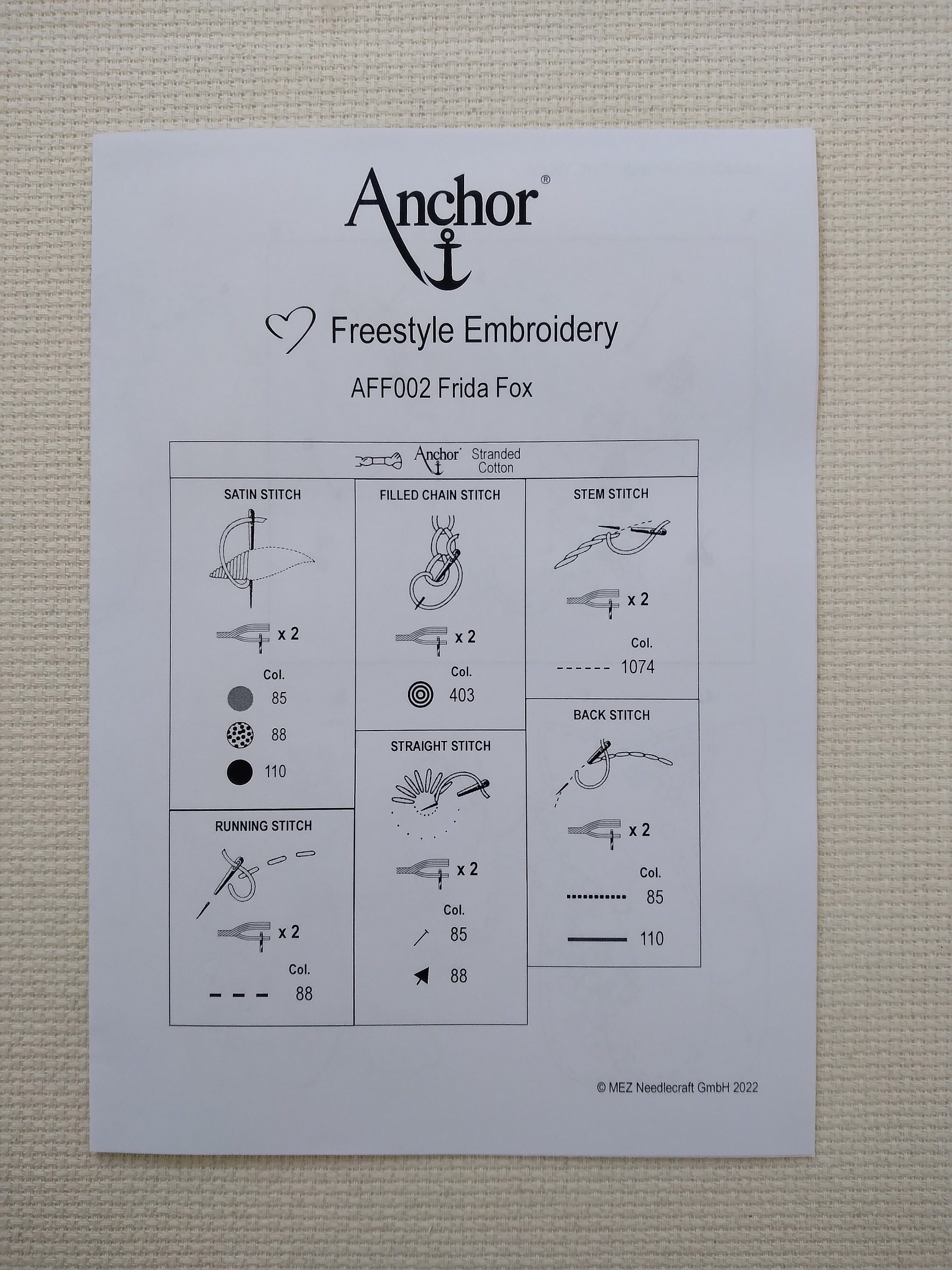 Anchor Freestyle Craft Kit Frida the Fox - Etsy