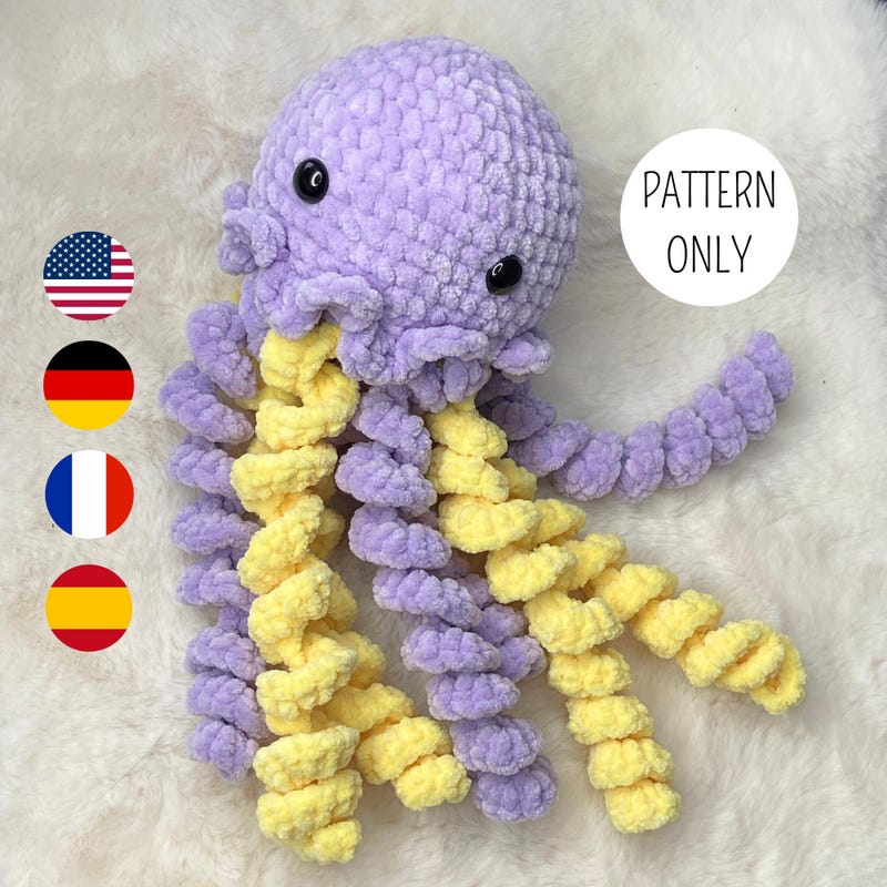 Crochet No Sew Jellyfish - Etsy