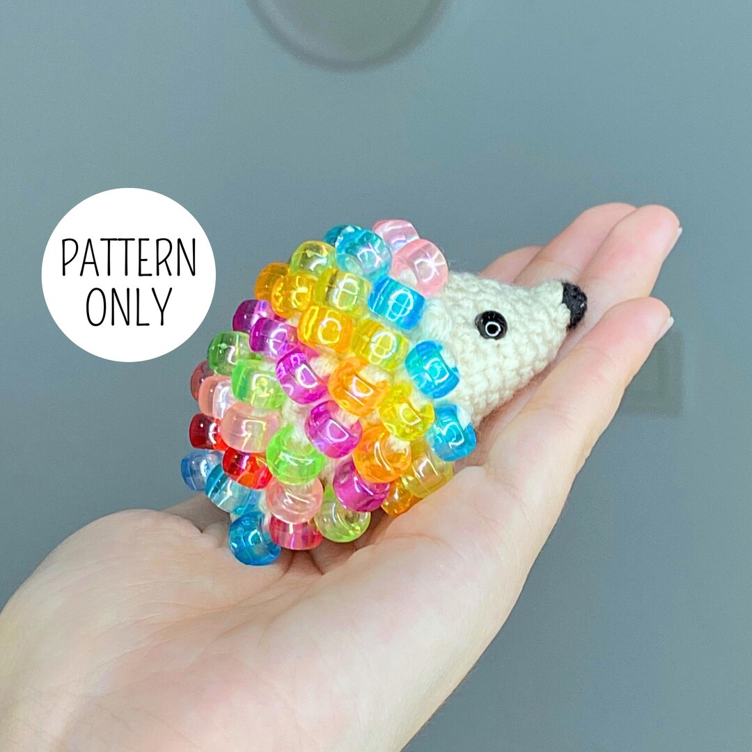 Beaded Fidget Hedgehog Crochet Pattern PDF Download, Stress Relief ...
