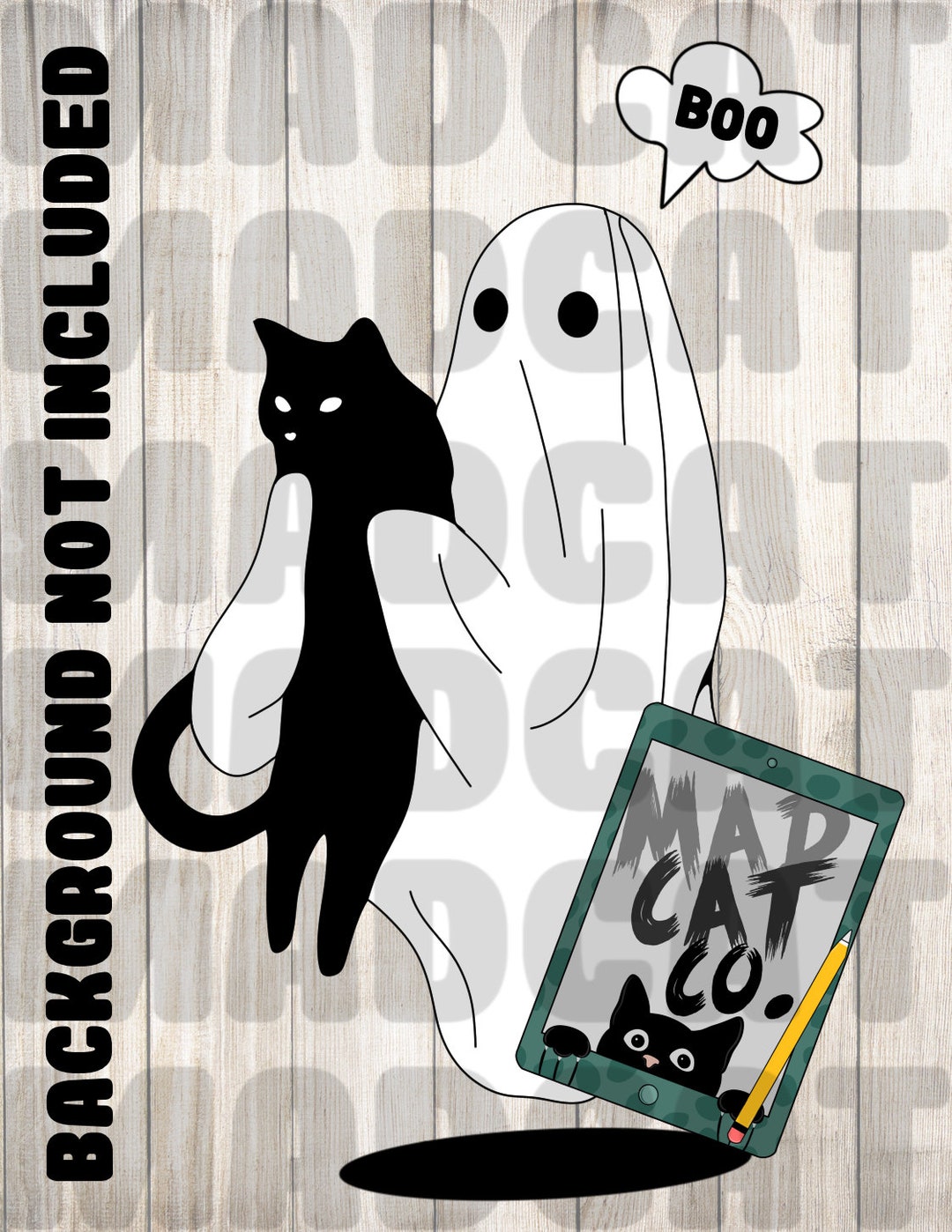 Spooky Ghost Cat Etsy