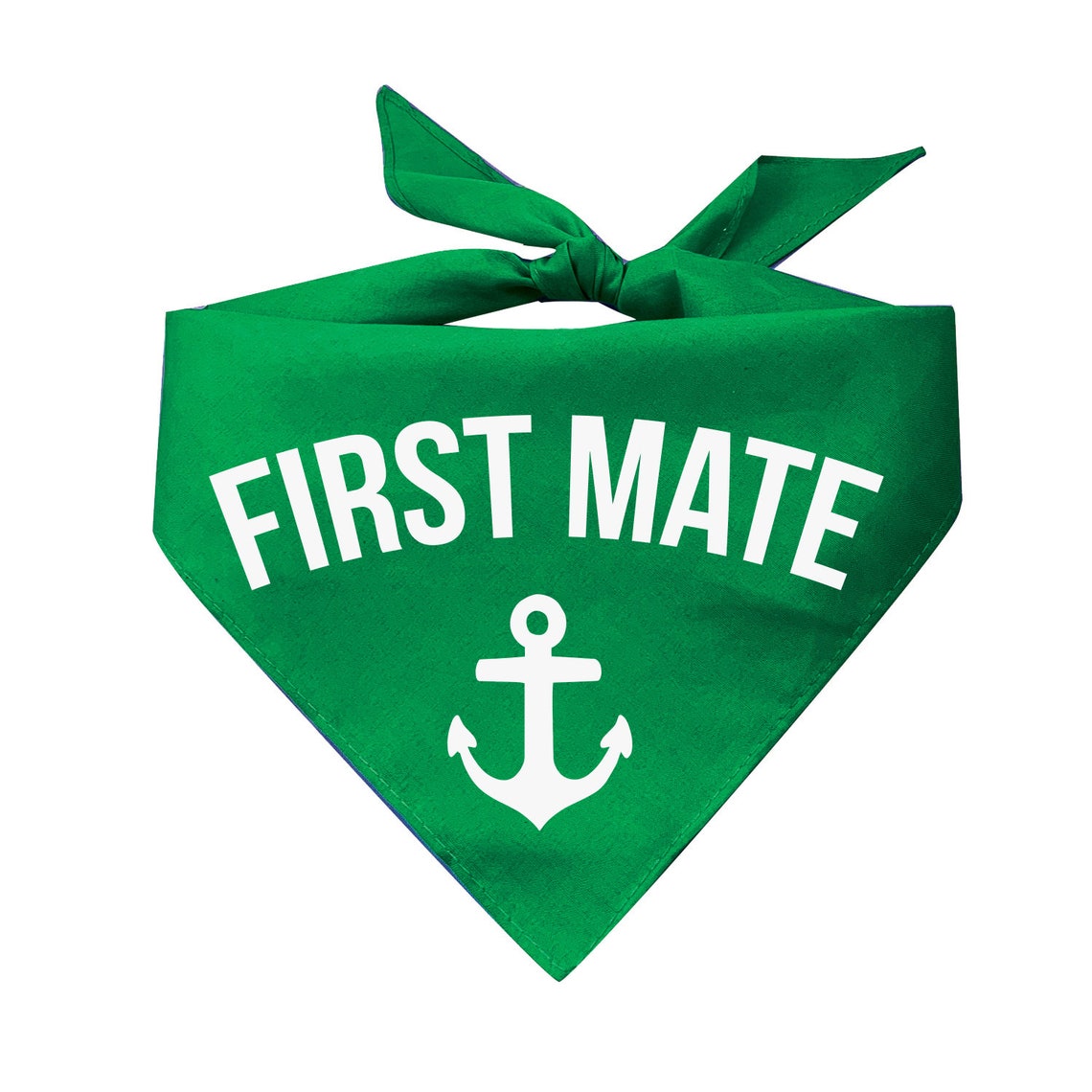 First Mate With Anchor Triangle Dog Bandana - Etsy