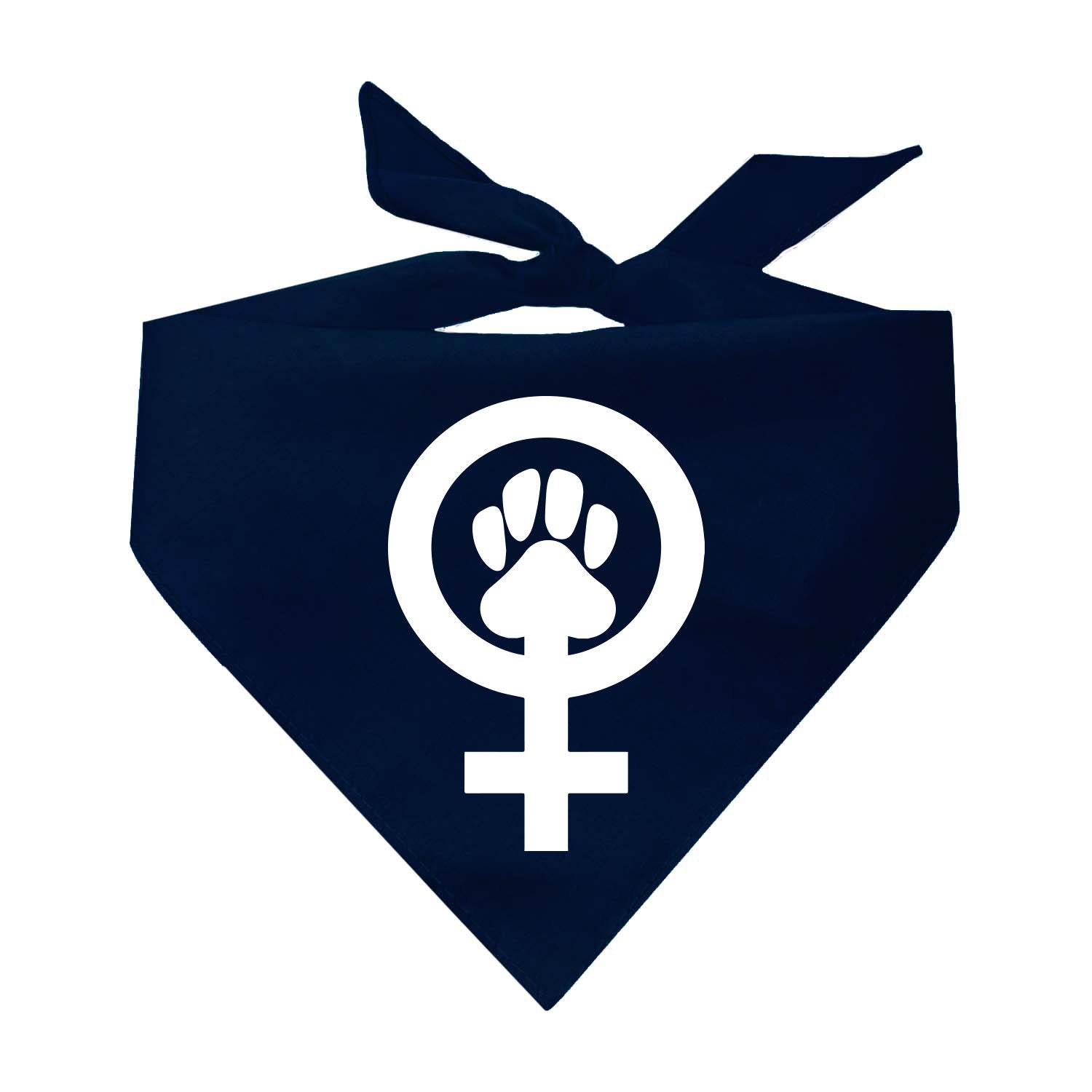 Girl Power Paw Symbol Feminist Triangle Dog Bandana - Etsy