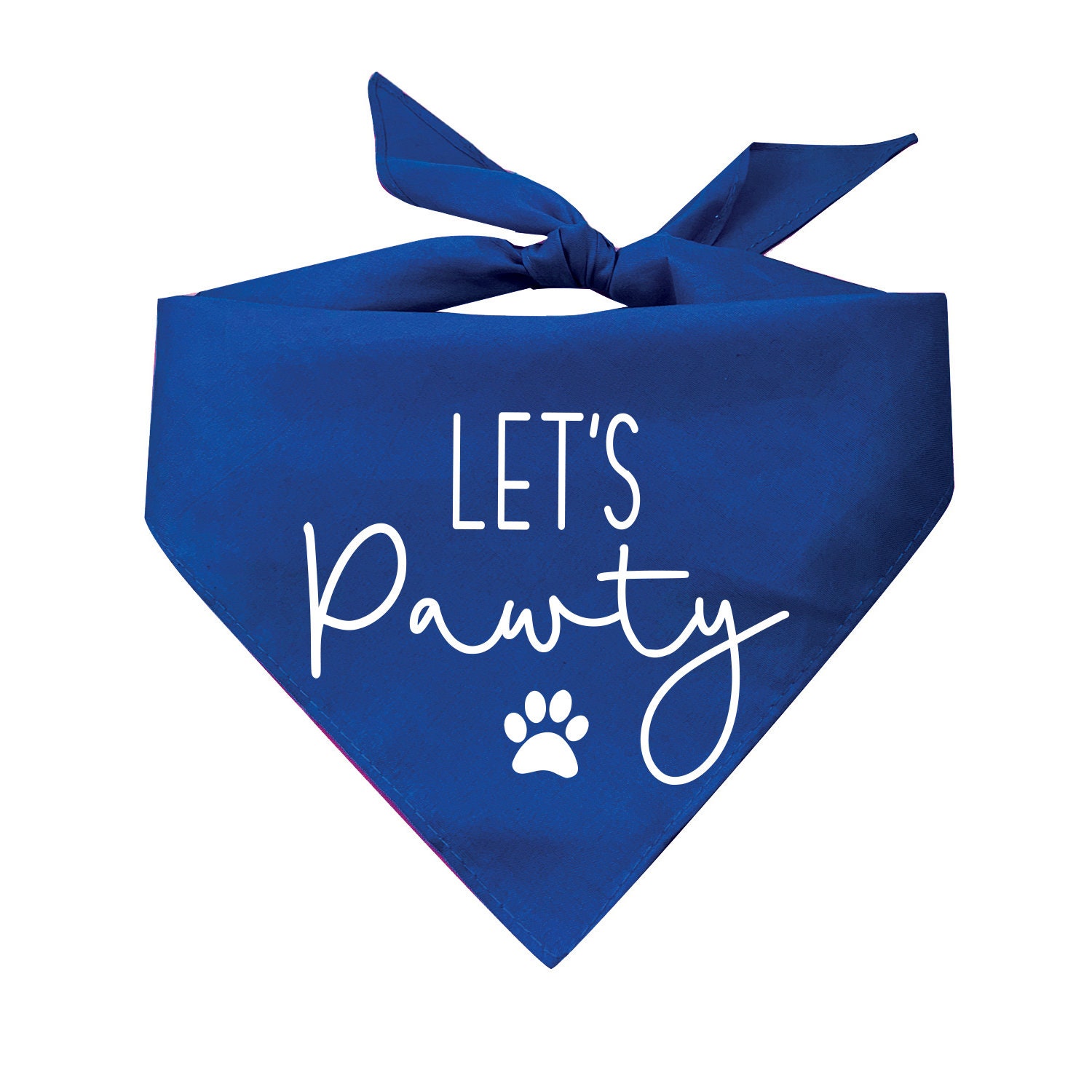 Let's Pawty Dog's Birthday Party Celebration Triangle Dog Bandana - Etsy