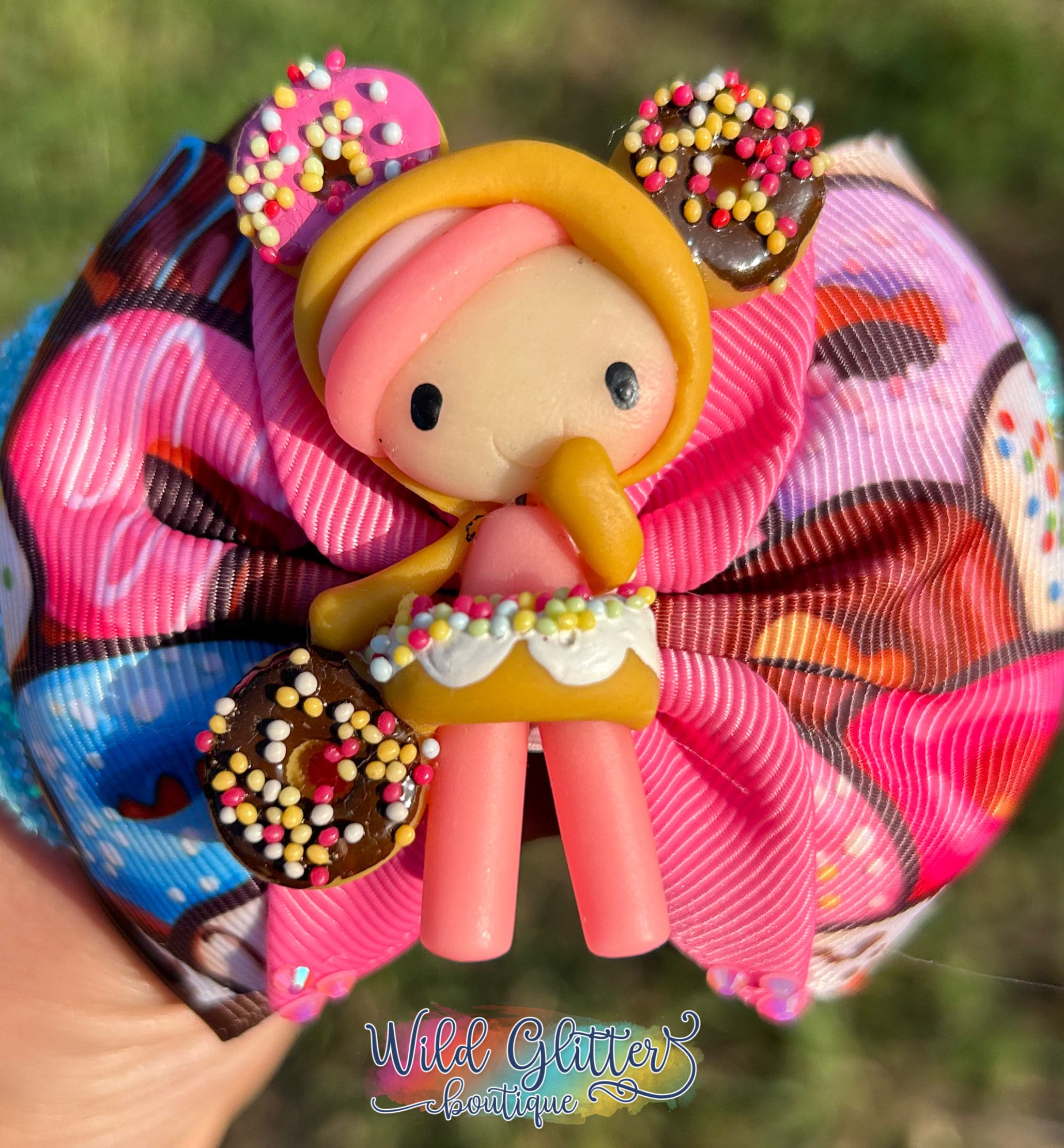 Dunkin Hair Bows, Donuts Bow Set, Sprinkles Piggies, Dunkin Do-nuts ...