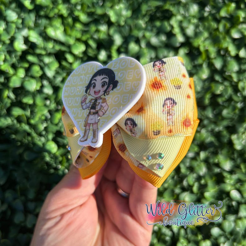 Kpop Hair Bows: Huntr-x Inspired Bow Set, Kids Character Hair ...